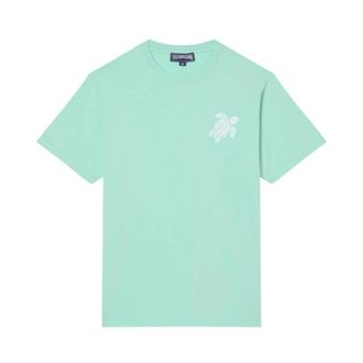 Vilebrequin Big Turtle Stickerei T-Shirt - - Tops - Herren - Gr&uuml;n - XL