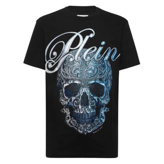Philipp Plein Homme, Tops, Noir, Taille: XL T-Chemises
