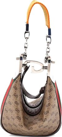 Gucci Attache Shoulder Bag Micro GG Coated Canvas Mini hobo bag - Nude