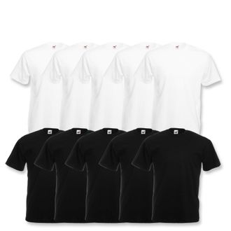 Fruit Of The Loom 10 T Shirts Valueweight T Rundhals S M L XL XXL 3XL 4XL 5XL &Uuml;bergr&ouml;&szlig;e Diverse Farbsets ausw&auml;hlbar