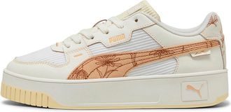 Puma Damen Carina Street LUX Crafted Flowers Sneaker, WARM White-Almost APRICOT, 37.5 EU