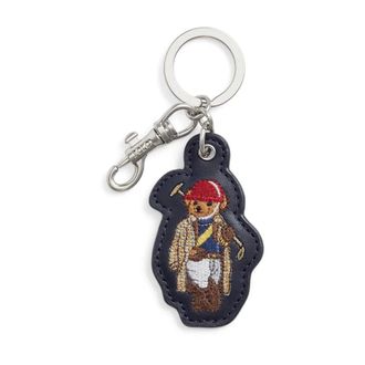 Polo Ralph Lauren Homme, Accessoires, Multicolore, Taille: ONE Size Porte-cl&eacute;s ours brod&eacute;