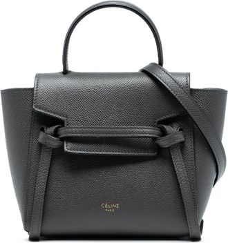 Celine Hobo Bags - Pico Grained Calfskin Belt Bag - Gr. unisize - in Grau - f&uuml;r Damen