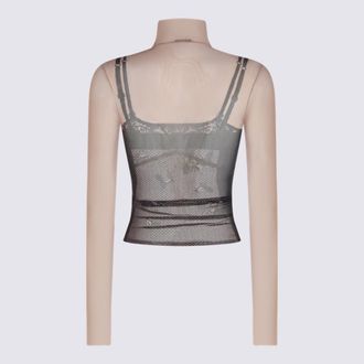 Balenciaga Womens Top Black-Nude _pa Ea Black/nude
