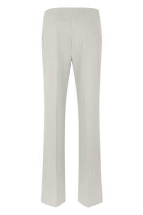 Pinko Womens Viscose Trousers With Buttons Dove Grey Flared