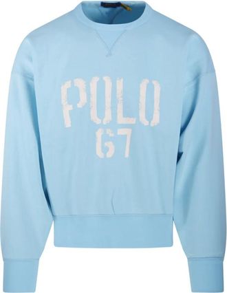 Ralph Lauren Homme, Sweatshirts et sweats &agrave; capuche, Bleu, Taille: S SweaT-shirt &agrave; col rond
