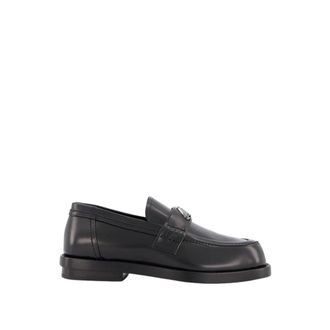 Alexander McQueen Schwarze Leder Penny Loafers - - Shoes - Herren - Schwarzk - 40 EU