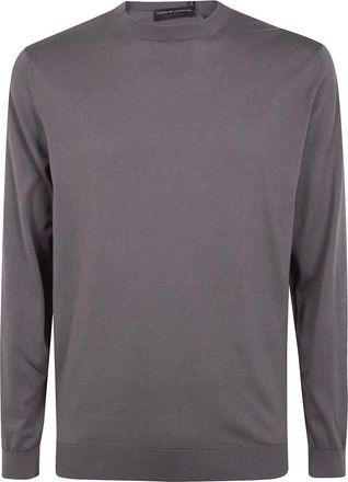 FILIPPO DE LAURENTIIS Homme, Pulls, Gris, Taille: 3XL Pull &agrave; Manches Longues et Col Rond
