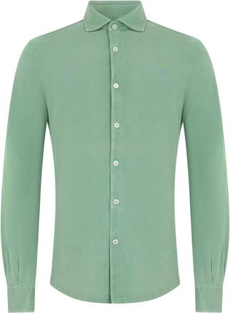 Fedeli Homme, Chemises, Vert, Taille: S Chemise &eacute;l&eacute;gante &agrave; manches longues