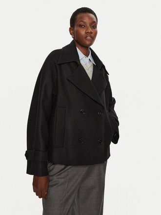 IVY OAK Wollmantel Janet IO119101 Schwarz Regular Fit