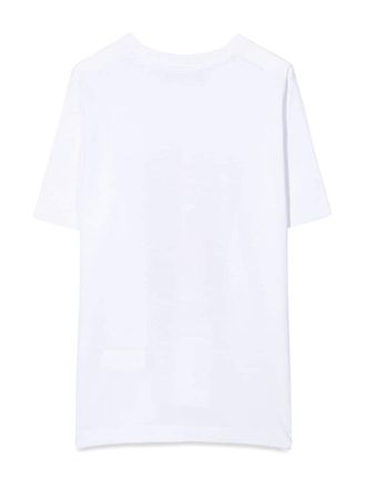 Dsquared2 Logo & Leaf Print T-Shirt - White