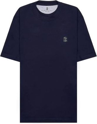 Brunello Cucinelli Homme, Tops, Bleu, Taille: 3XL T-Chemises