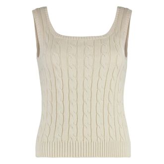 Ralph Lauren Femme, Tops, Blanc, Taille: 40 FR D&eacute;bardeur en tricot