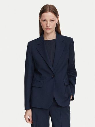 Max Mara Sakko Lamine 2625046081 Dunkelblau Regular Fit