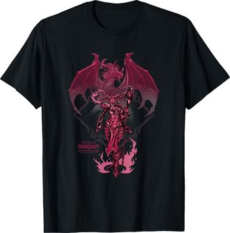 World of Warcraft World of Warcraft Dragonflight Alexstrasza The Life-Binder T-Shirt - Unisex Erwachsene und Kinder - Schwarz - Klein