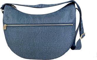 Borbonese Femme, Sacs, Bleu, Taille: ONE Size Luna Bag