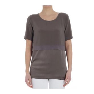 KANGRA Kurzarmbluse - - Tops - Damen - Braun - L