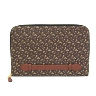 Burberry Pre-owned Toile pochettes-minaudieres - Femme - Pre-owned - Brun - Taille: ONE Size