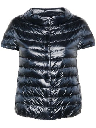 Herno veste Emilia &agrave; design matelass&eacute; - Bleu