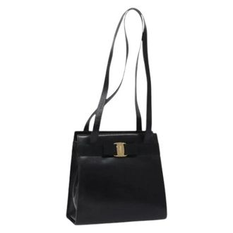 Ferragamo Pre-owned Leder Handtaschen - - Pre-owned - Damen - Schwarzk - ONE SIZE