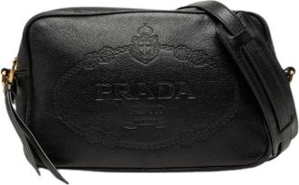 Prada Sac bandouli&egrave;re en cuir doccasion - Femme - Pre-owned - Noir - Taille: ONE Size