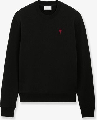 Ami Cotton sweatshirt with iconic embroidery - AMI PARIS - gender_Man
