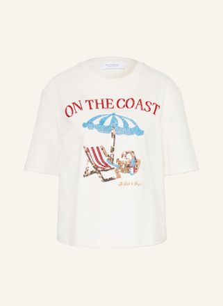 Rich & Royal T-Shirt Mit Schmuckperlen weiss