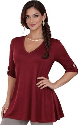 Eye Catch EyeCatch Plus - Tunique basique col en V - Shellie - Femme - Grandes Tailles