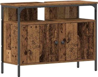 vidaXL Meuble sous-vasque de salle de bain Bois ancien 80 x 30 x 60 cm Vidaxl