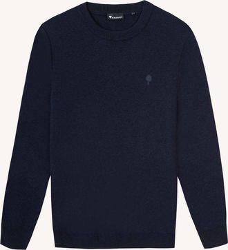 Faguo Pull en laine bleu marine - MARIGNE