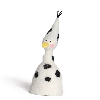 Baden Eierwärmer Tiermotiv [ Gans schwarz gepunktet ] für den fröhlichen Frühstückstisch