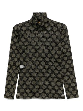 Siyu Oberteil mit geometrischem Print - Schwarz