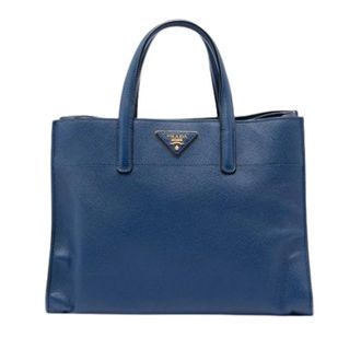 Prada Pre-owned Saffiano Satchel - - Pre-owned - Damen - Blau - ONE SIZE