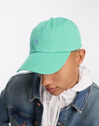 Polo Ralph Lauren Casquette avec logo joueur de polo - Vert