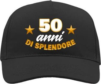 Generico Casquette 50 Ans pour Homme Femme Anniversaire Gadget Cadeau - 50 Ans, 50 ans, Taille Unique