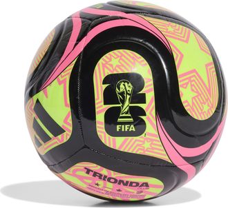adidas Unisex World Cup 26 TRIONDA Club Ball Black/Lucid Lemon/Lucid Pink 4