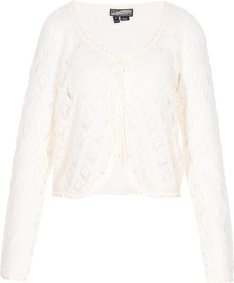 Dreimaster Dreimaster Strickjacke Frauen cremefarben