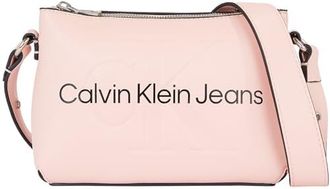 Calvin Klein Jeans Femme Sac &agrave; Bandouli&egrave;re Petit, Rose (Pale Conch), Taille Unique