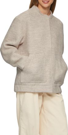 s.Oliver Boucl&eacute;-Bomberjacke aus Wollmix