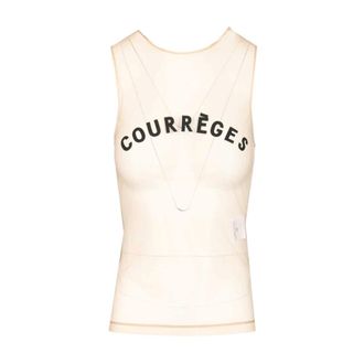 Courr&egrave;ges Damen, Oberteile, Wei&szlig;, SGr&ouml;&szlig;e