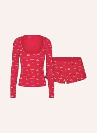SKIMS Skims Shorty-Schlafanzug Skims Sleep rot