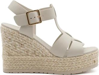 Paloma Barcel&oacute; Femme, Chaussures, Blanc, Taille: 37 EU Sandales compens&eacute;es