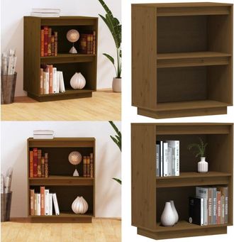 vidaXL Vidaxl - Armoire console Marron miel 60x34x75 cm Bois de pin solide - Buffet - Meuble tv - Commode - Armoire Console - Rangement - Home & Living