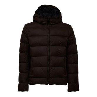 Fay Kapuze Daunenjacke mit Doppelrei&szlig;verschluss - - Jackets - Herren - Braun - M