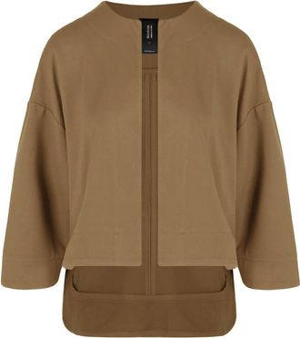 Bomboogie Femme, Vestes, Brun, Taille: 40 FR Veste courte en jersey fluide