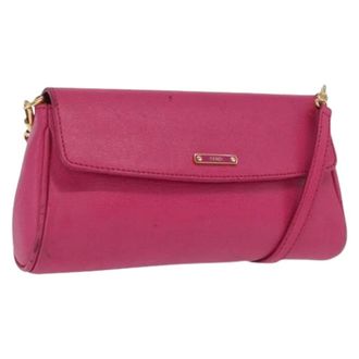 Fendi Pochette Vintage en Cuir Pre-owned - Femme - Pre-owned - Rose - Taille: ONE Size