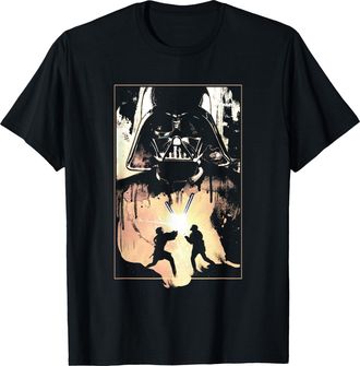 Star Wars Anakin und Obi-Wan Battle Graphic T-Shirt T-Shirt
