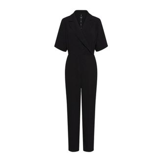 Marella Femme, Combinaisons et Ensembles, Noir, Taille: 44 FR Élégant Combinaison Noire