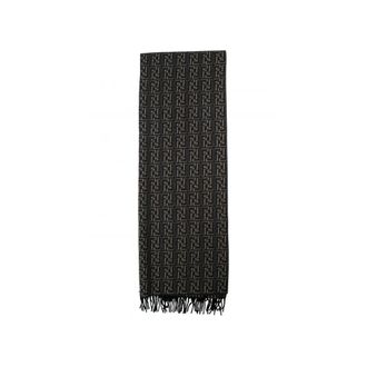 Fendi Pre-owned Double-Sided Wool Scarf - - Pre-owned - Damen - Schwarzk - ONE SIZE