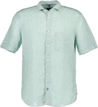 Olymp Herren Kurzarmhemd grün meliert